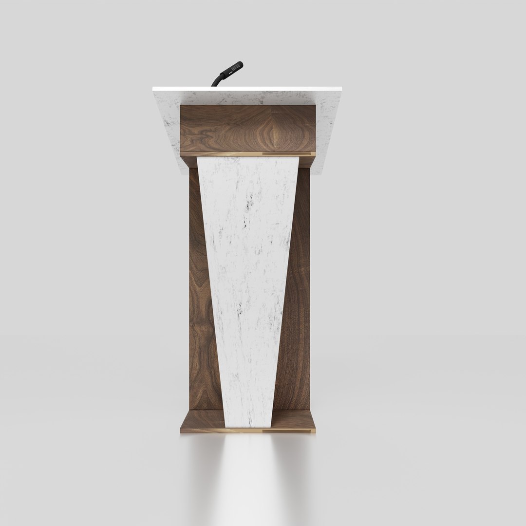3D Wood Podium Model - TurboSquid 2081761