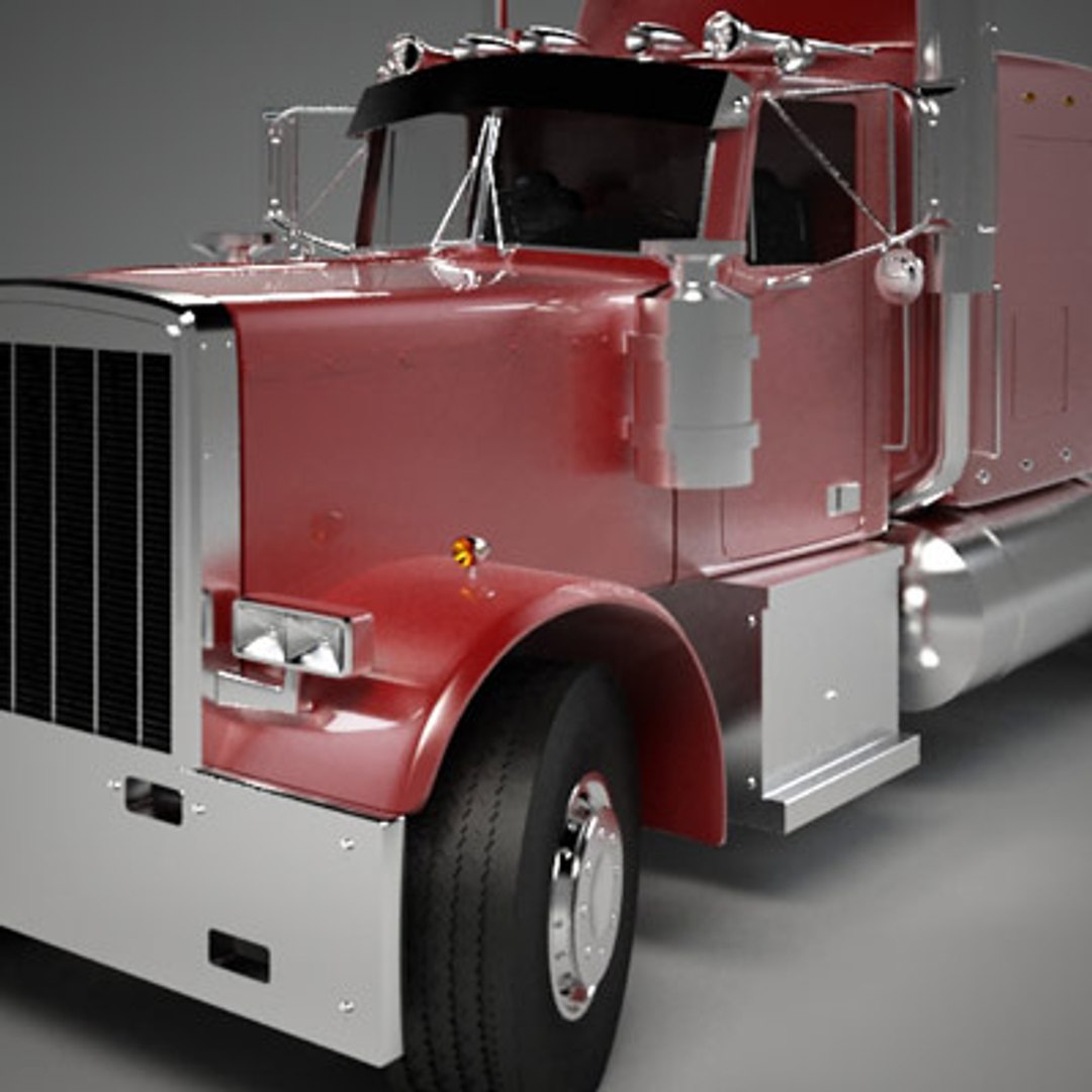 3d Model Semi Truck Car