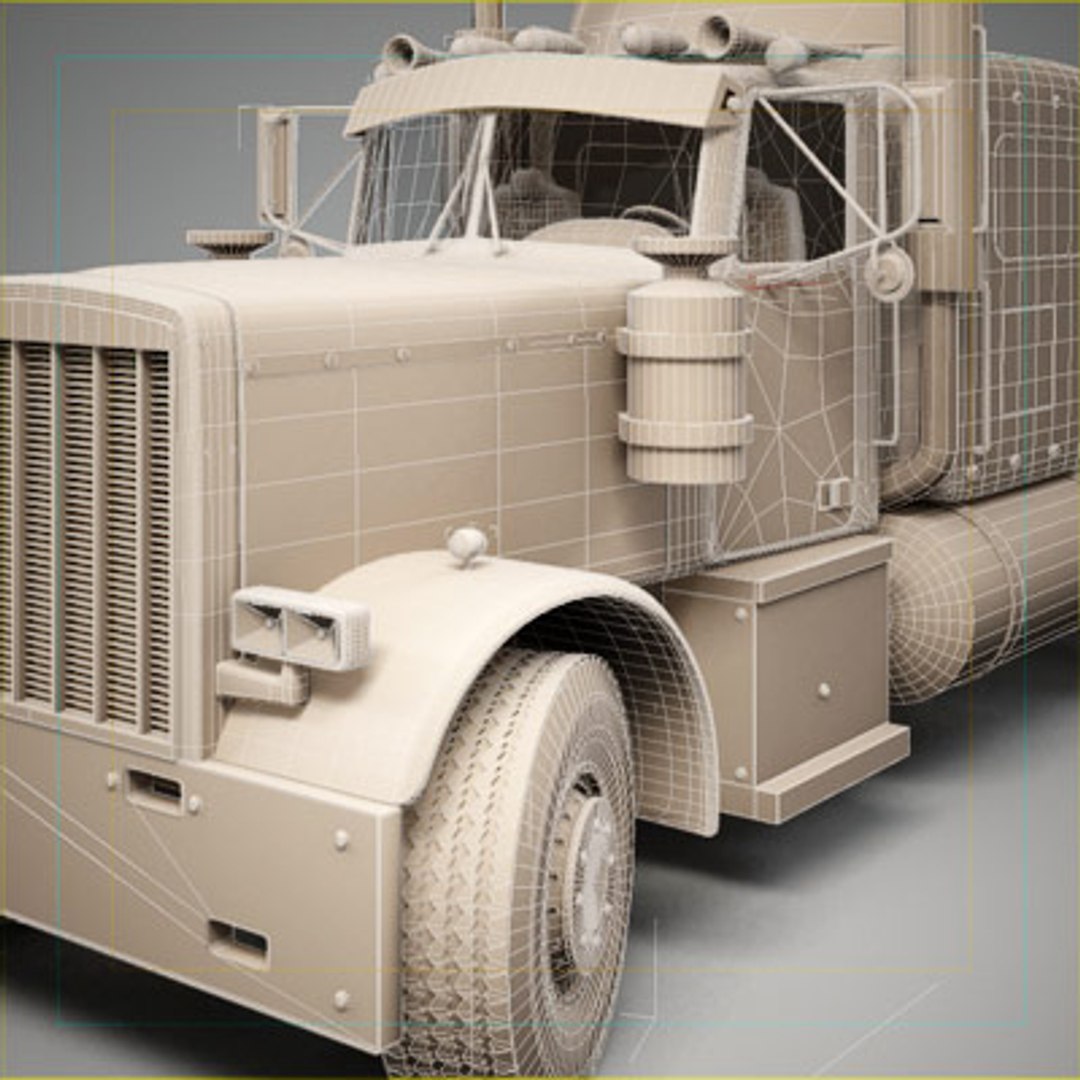 3d Model Semi Truck Car