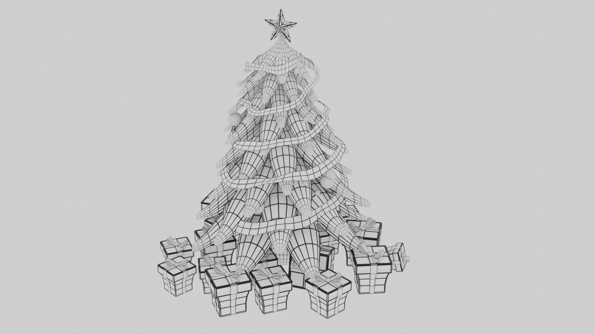 3D Model Cartoon Christmas Tree - TurboSquid 2151558