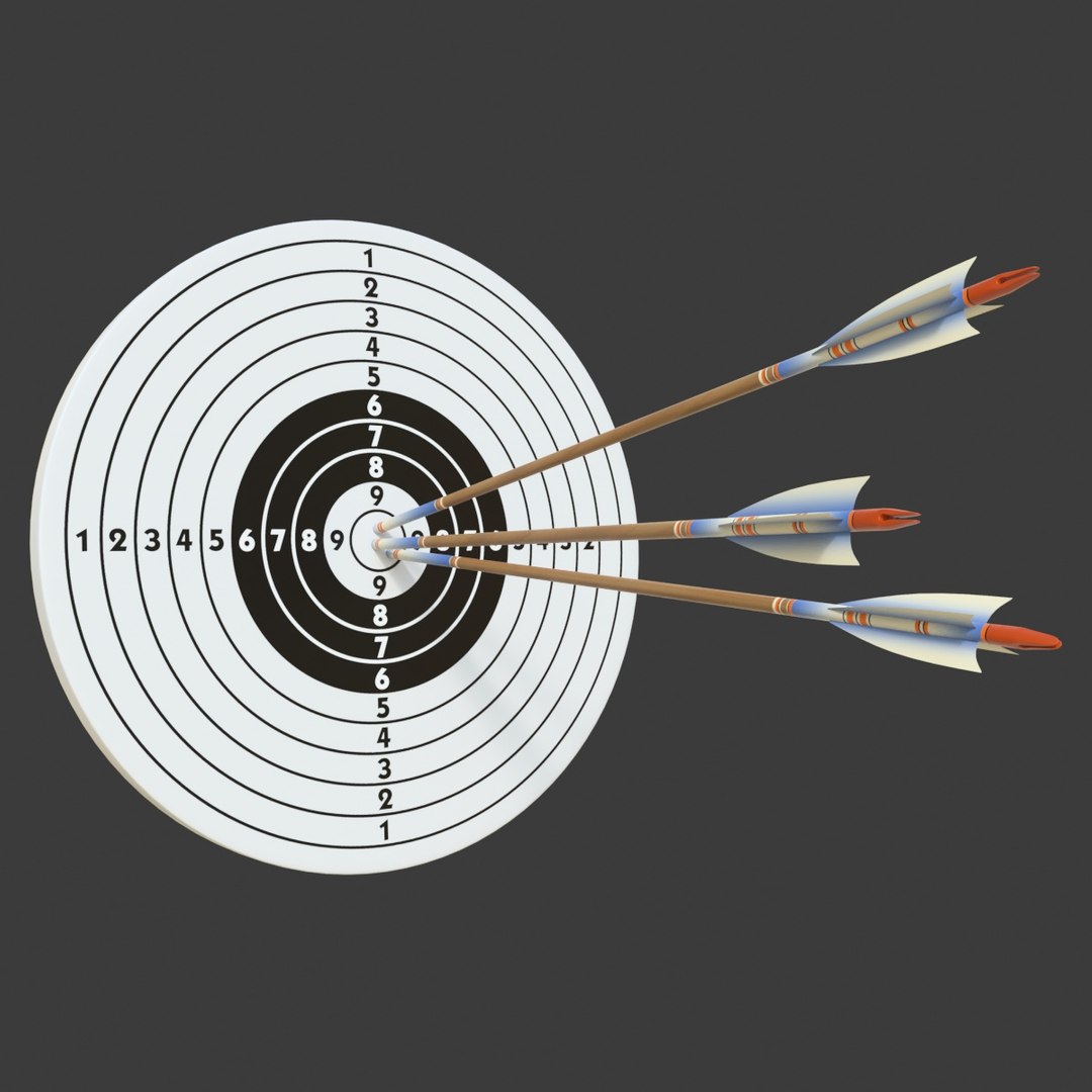Target arrows 3D model - TurboSquid 1216329