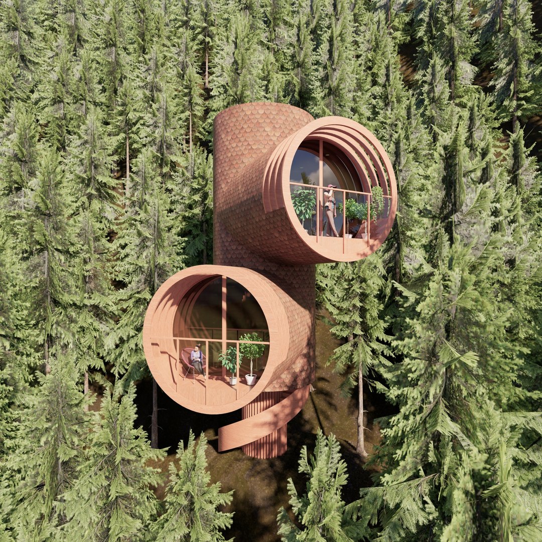 3D Tree House 2 - TurboSquid 1500086