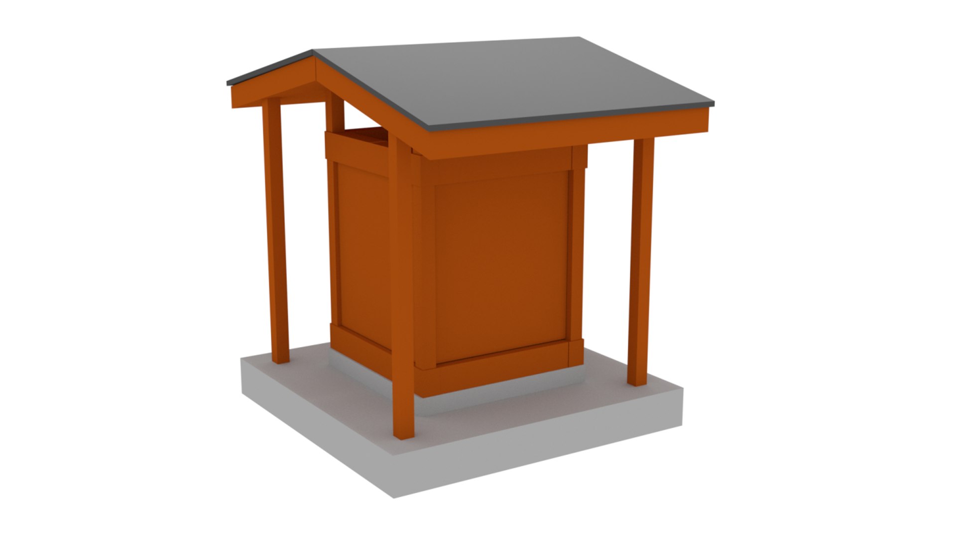 Simple Japanese Shrine 3D Model - TurboSquid 1621686