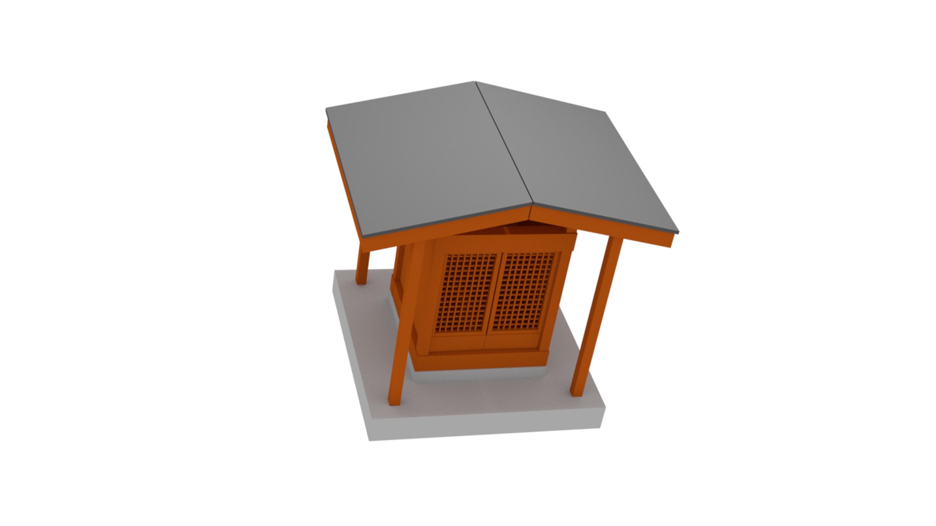 Simple Japanese Shrine 3D Model - TurboSquid 1621686