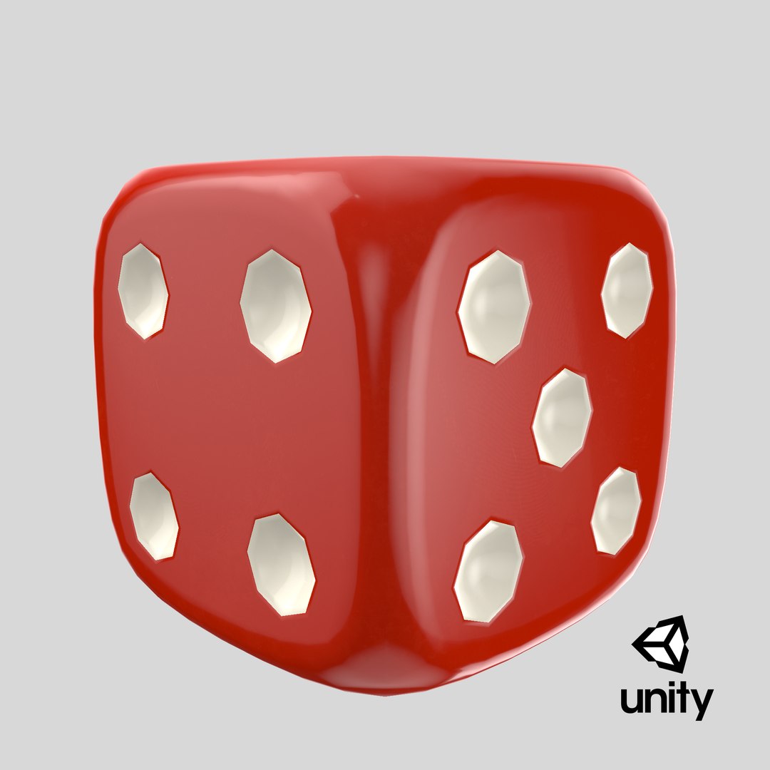 3d 6 Edged Dice Model