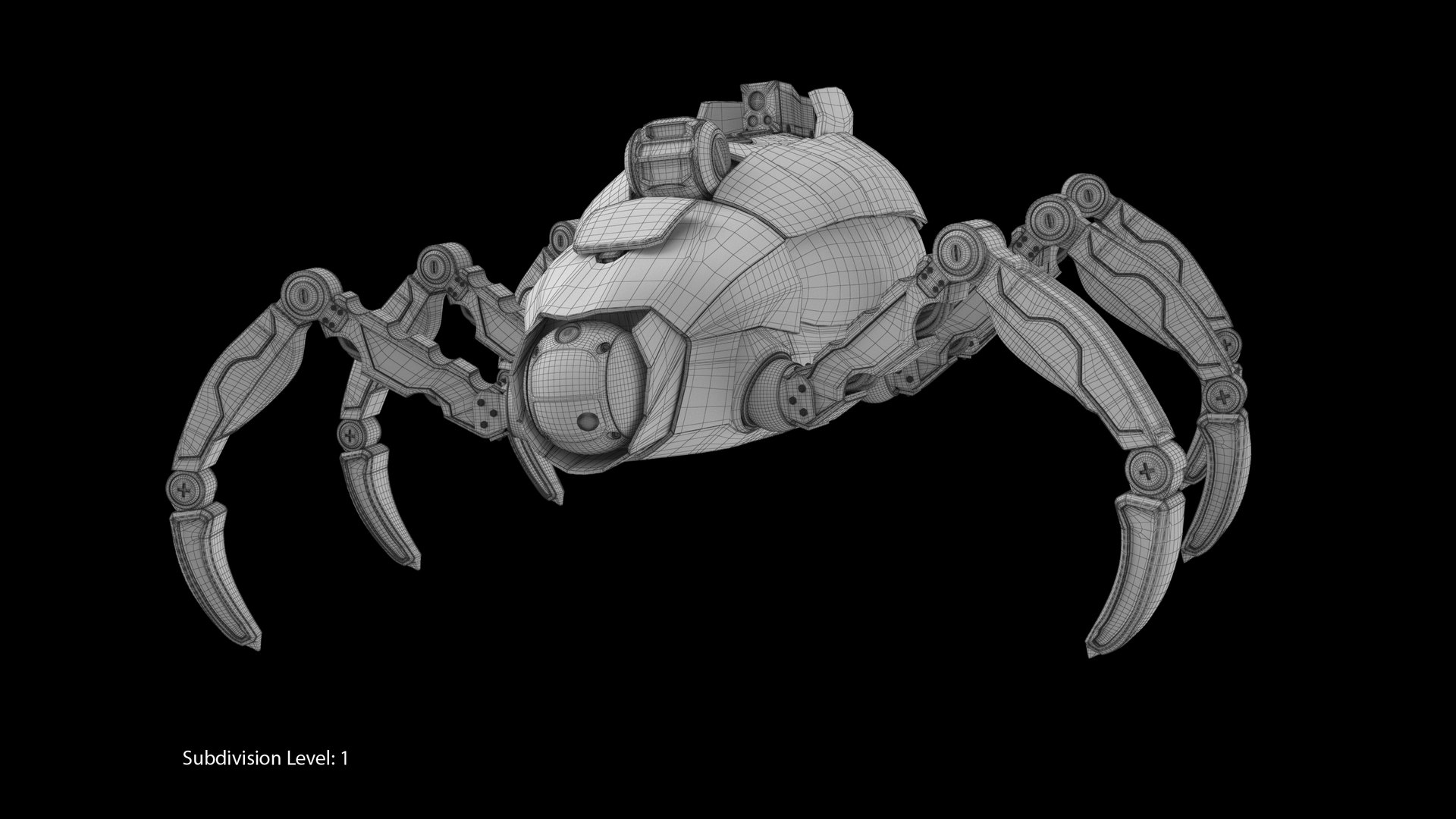 Sci-fi Spider Model - TurboSquid 1290599