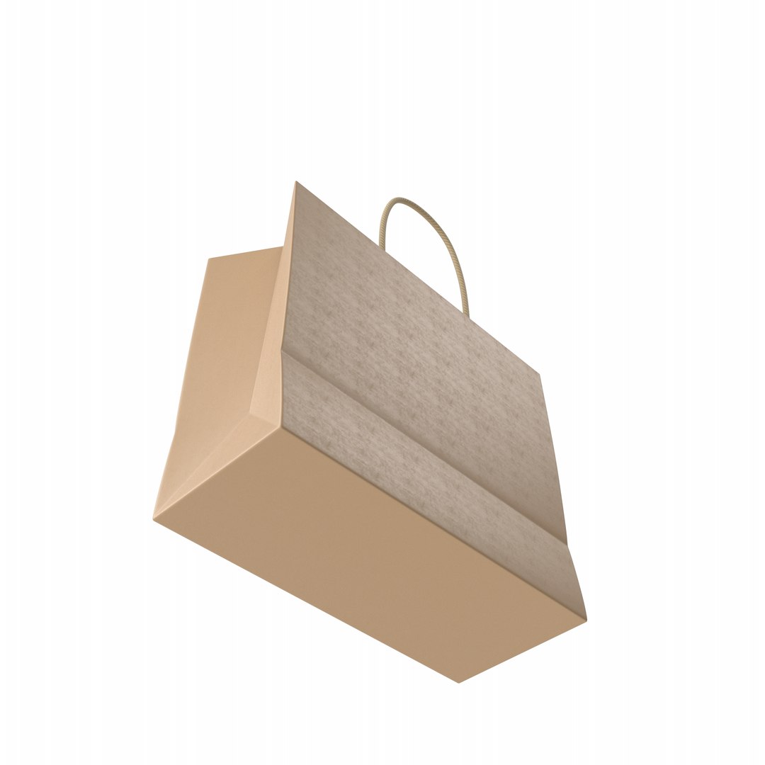 3D Model Paper Bag - TurboSquid 1848359