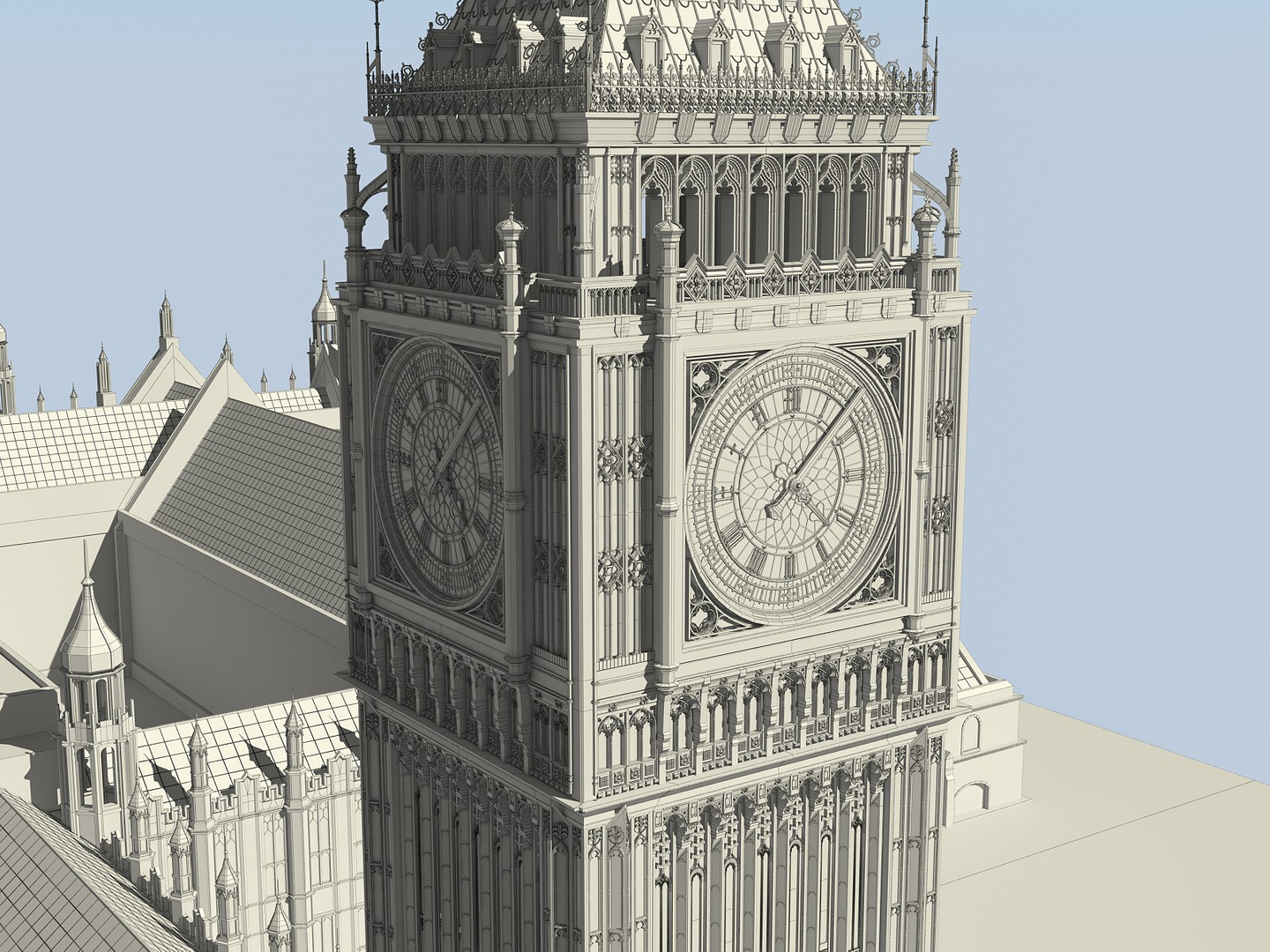 london big ben 3d model