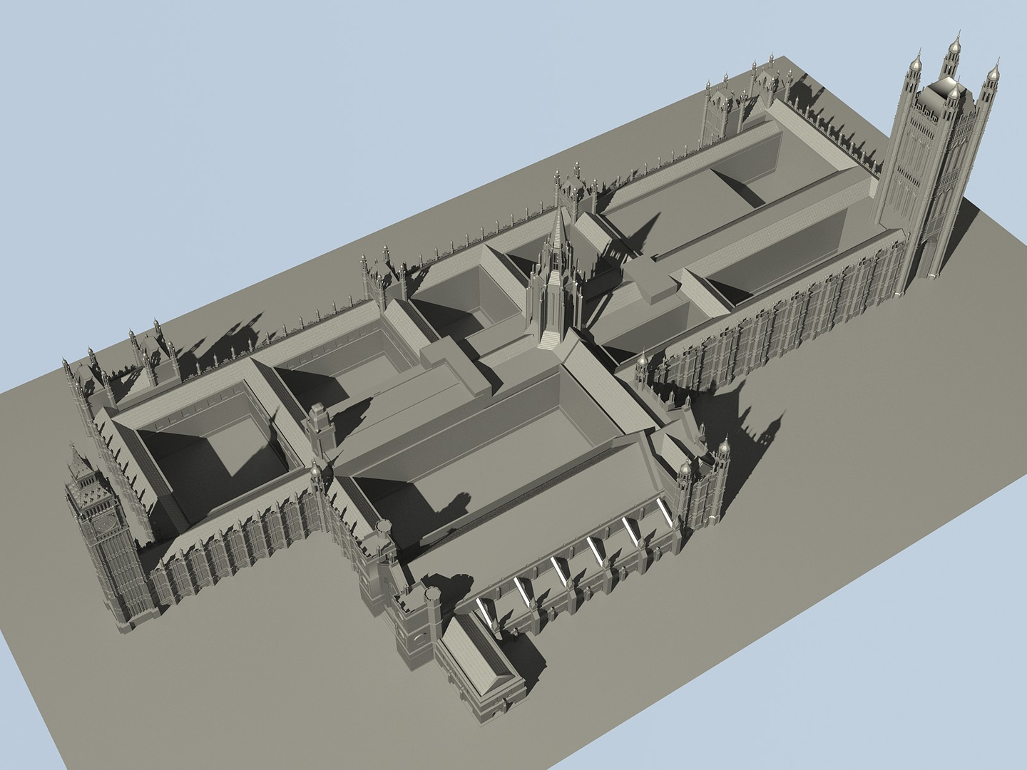 london big ben 3d model