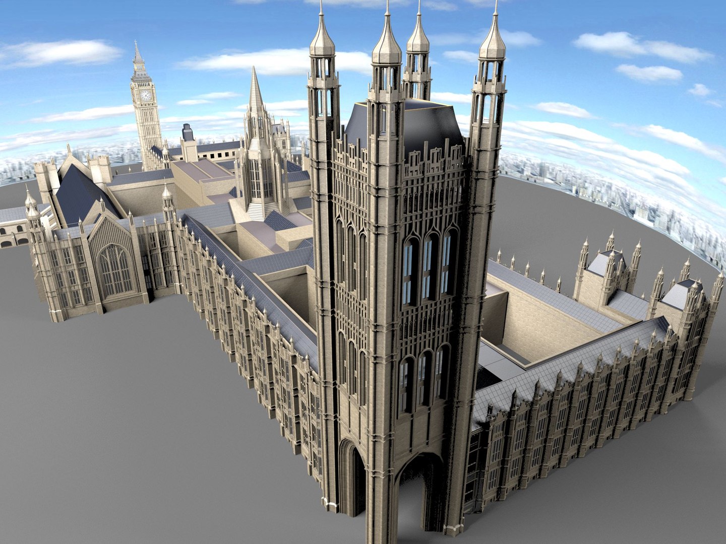 London Big Ben 3d Model
