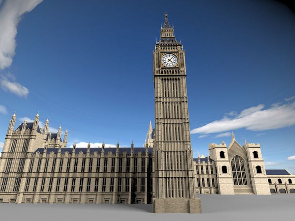 london big ben 3d model