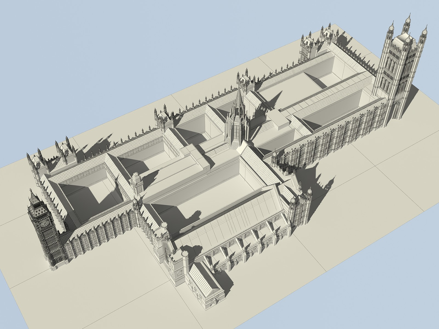 london big ben 3d model