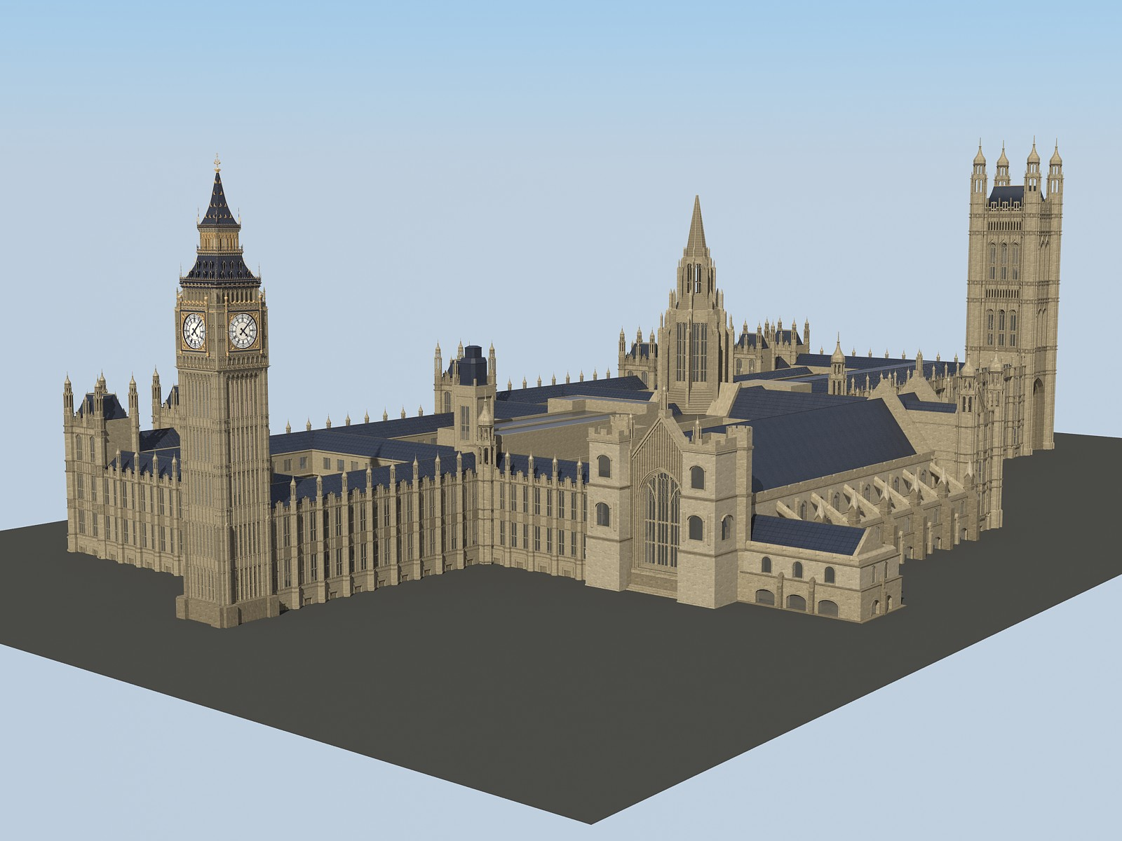 london big ben 3d model