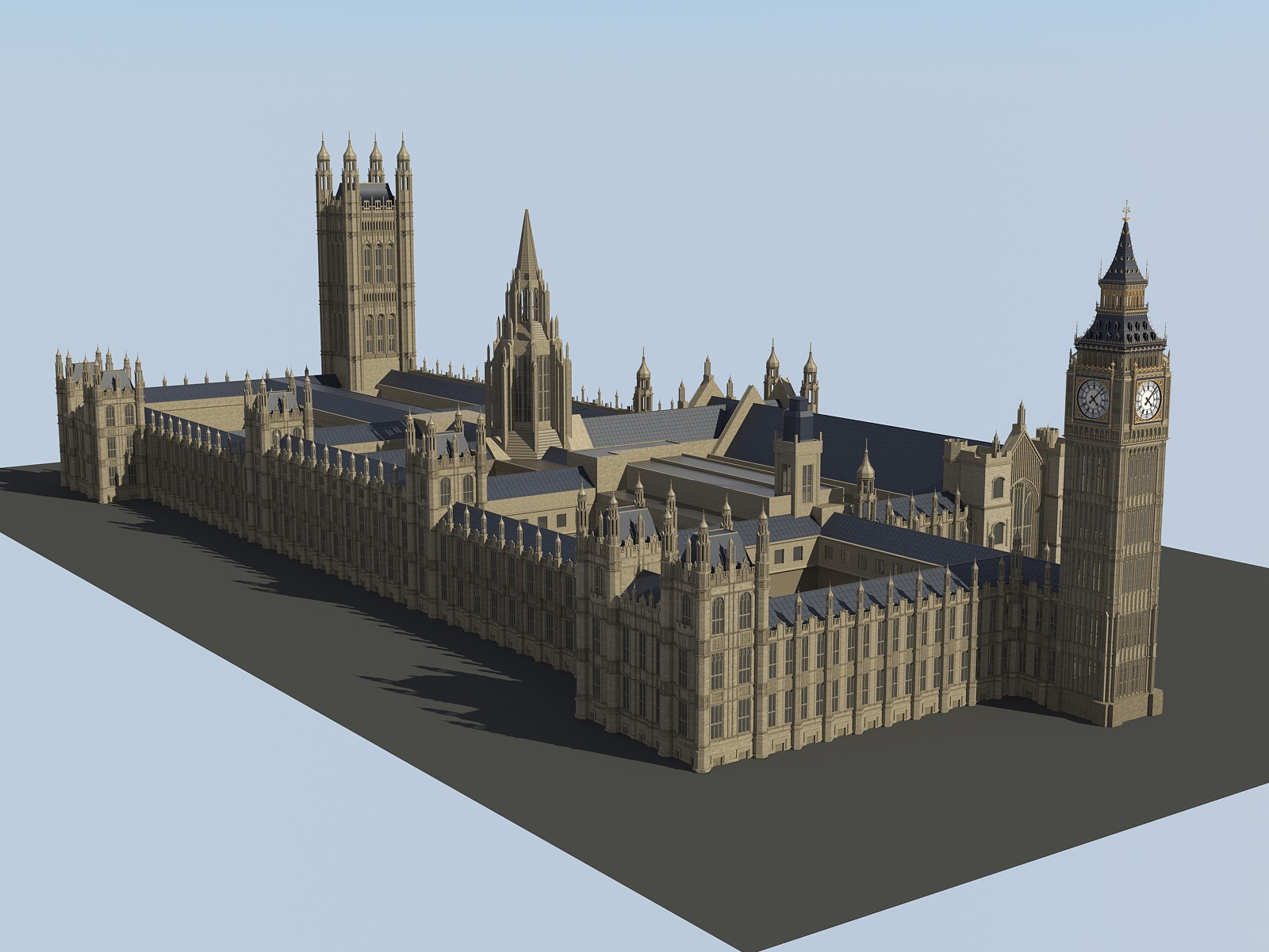 london big ben 3d model