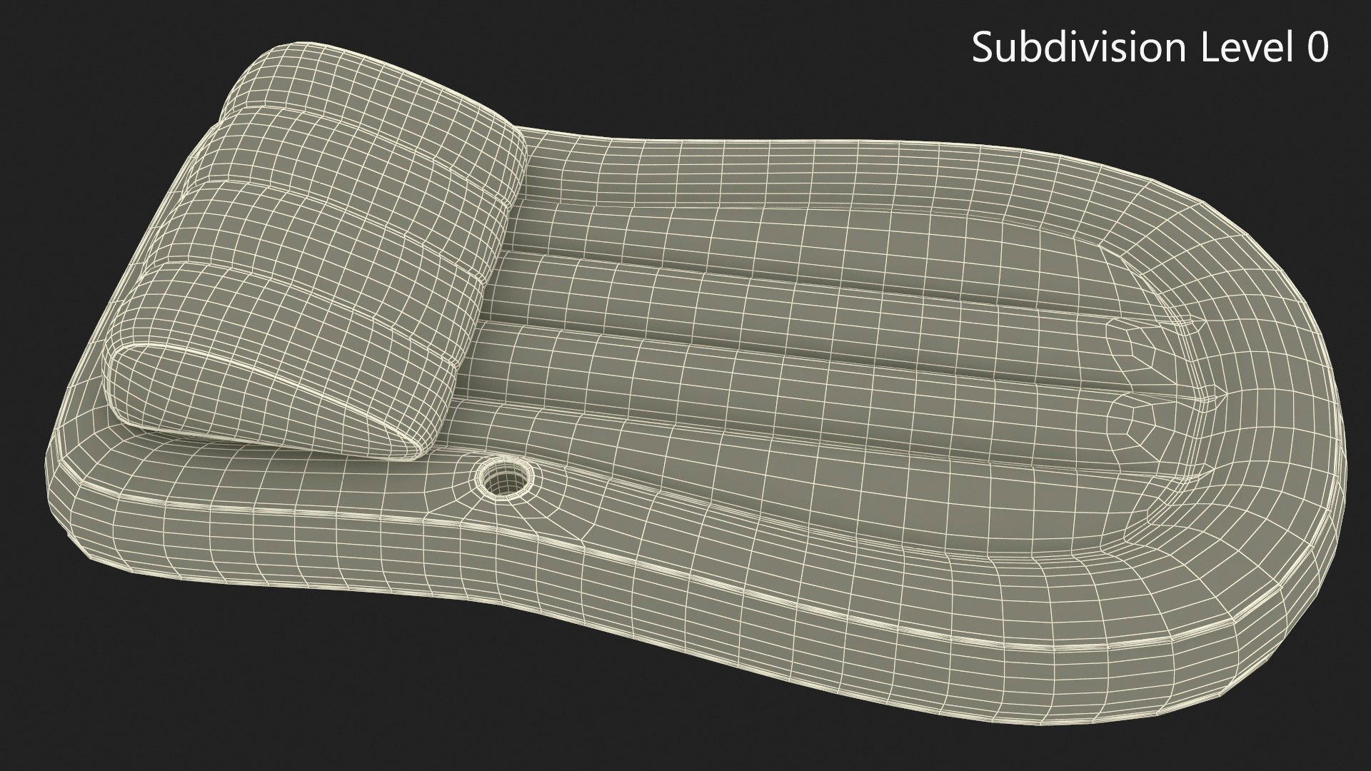 Inflatable Floating Air Mattress Pool Lounger Model - TurboSquid 2180611