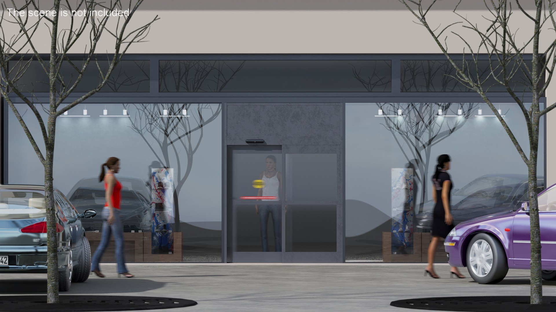 3D Model Sliding Door System With Robust Aluminium Framing - TurboSquid ...
