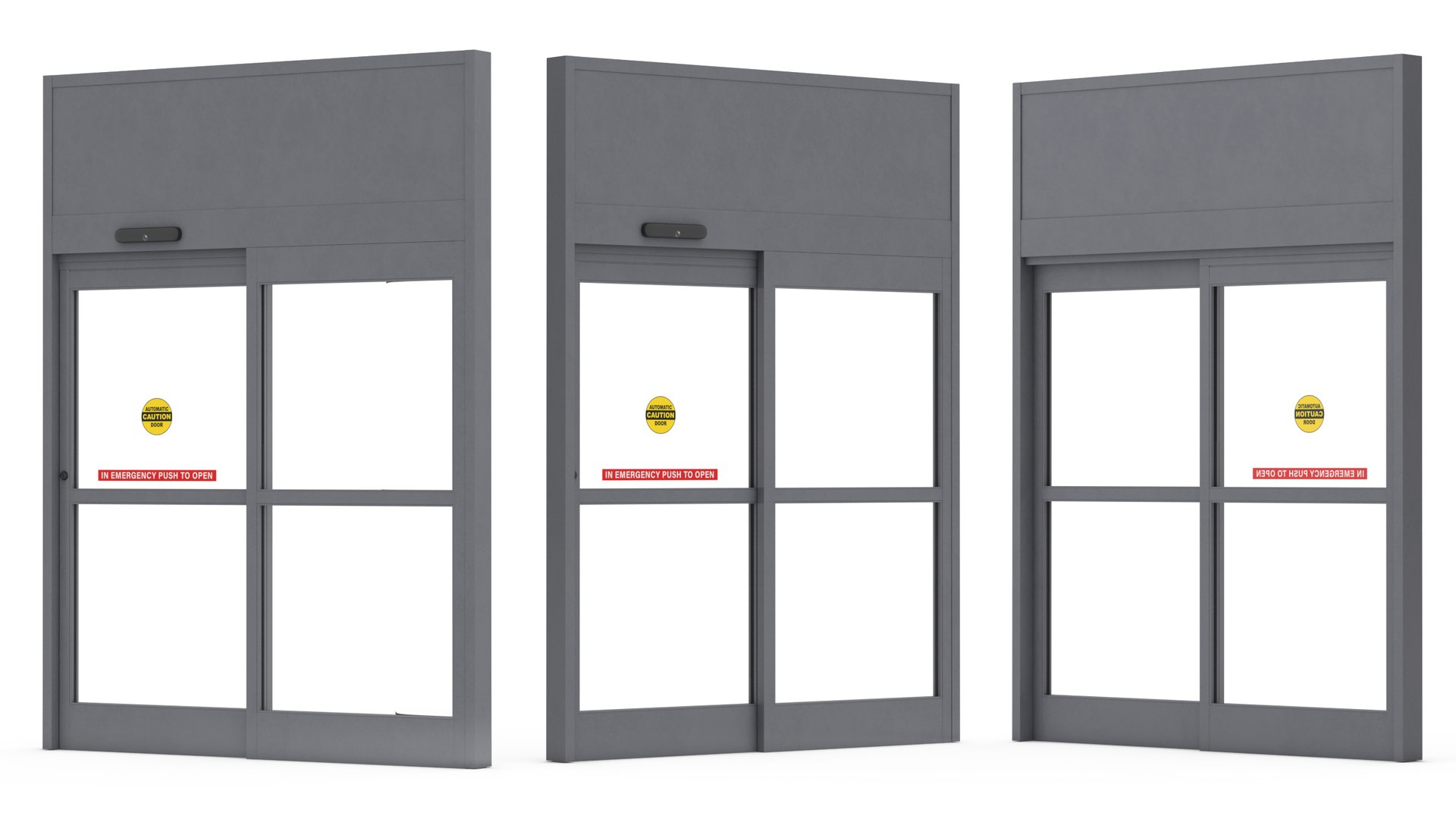 3D Model Sliding Door System With Robust Aluminium Framing - TurboSquid ...