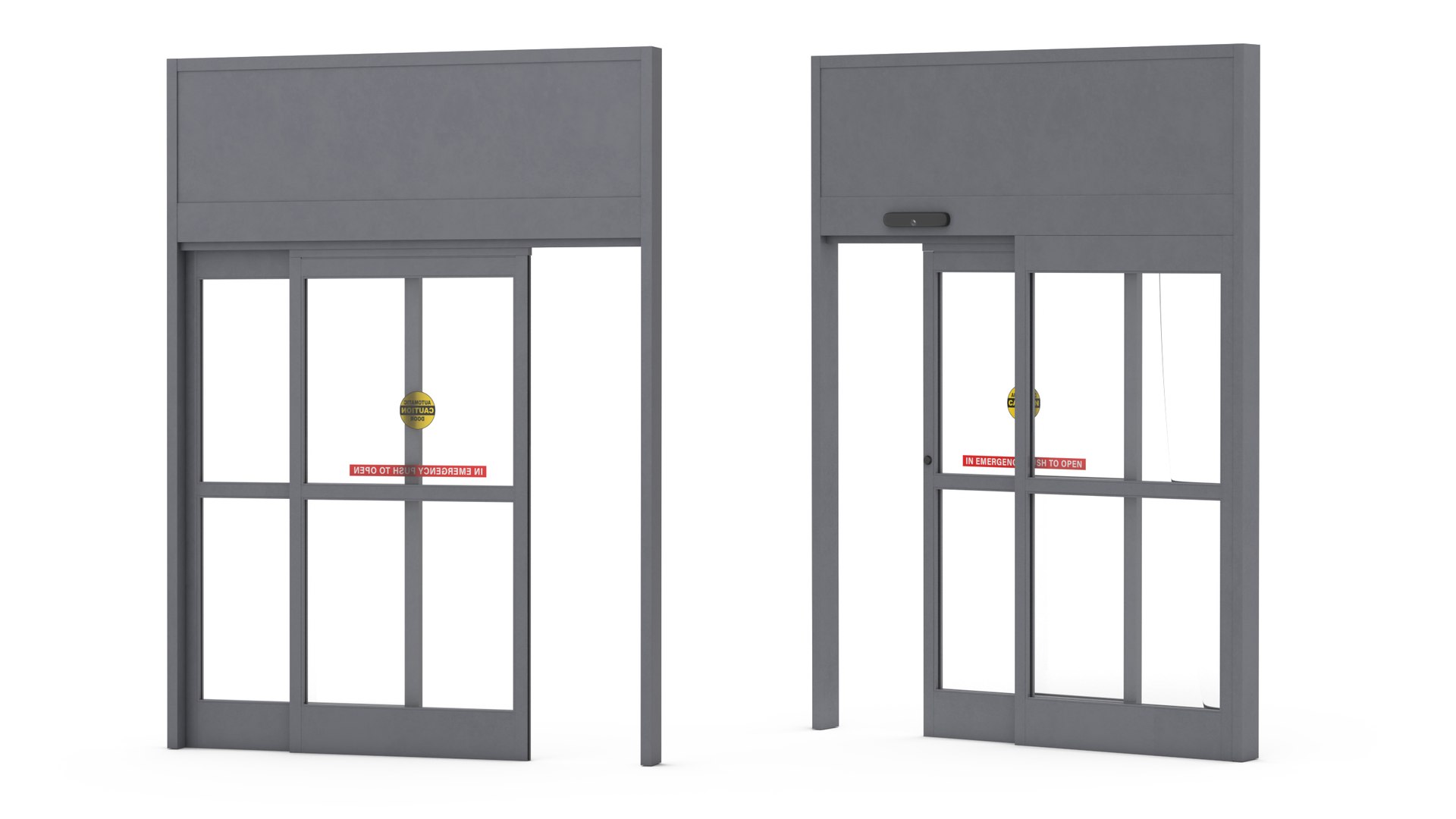 3D Model Sliding Door System With Robust Aluminium Framing - TurboSquid ...
