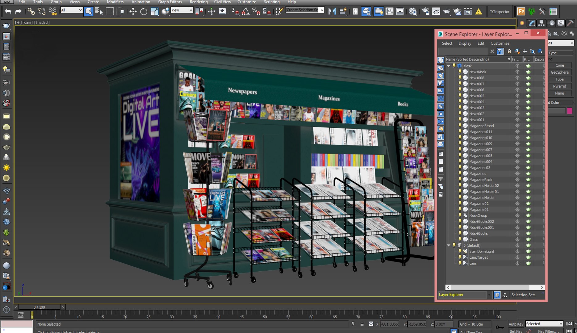 3D news stand model - TurboSquid 1341057
