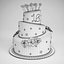 birthday cake 11 3d max