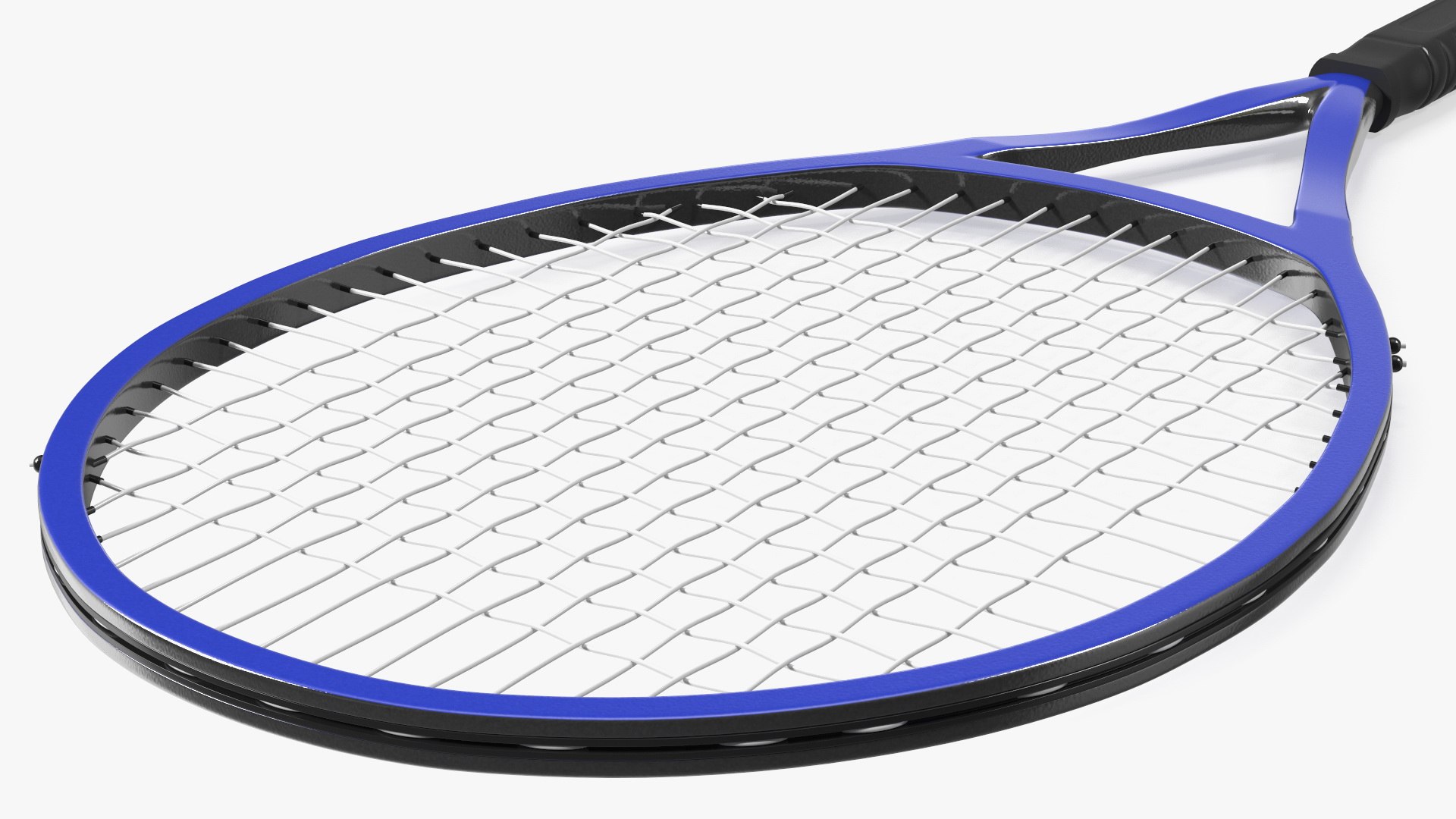 Tennis Ball And Blue Tennis Racket 3D Model - TurboSquid 2145564