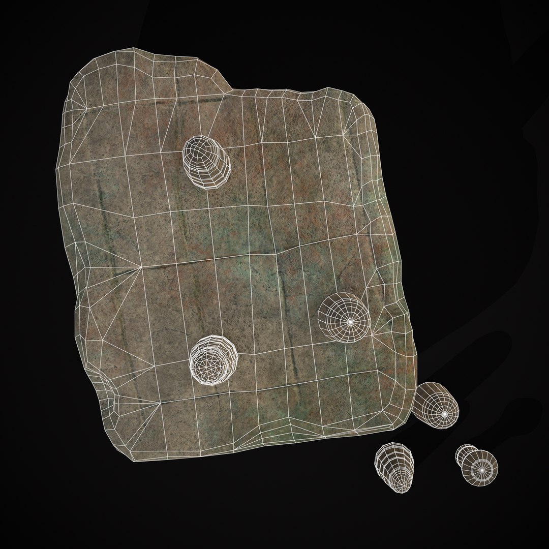 3D Broken Ancient Harappa Chess Board - TurboSquid 1988560