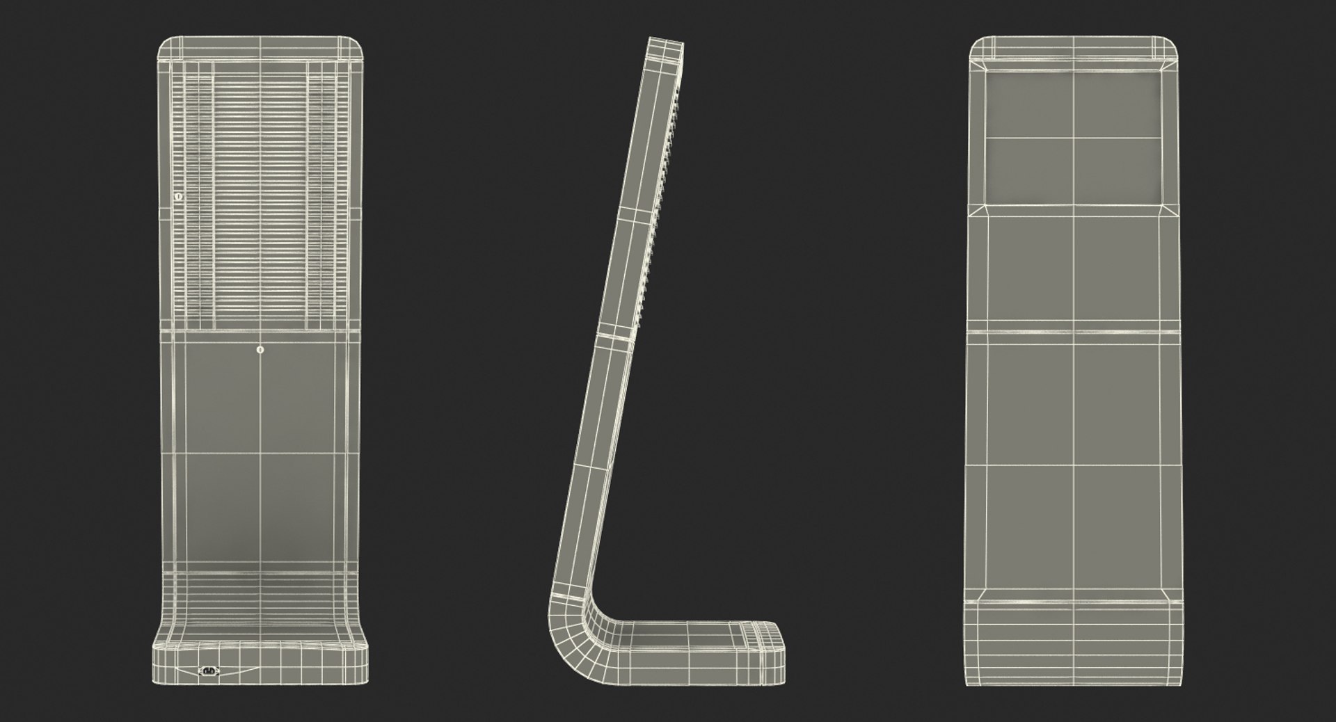 3D Information Kiosk Touch Screen Model - TurboSquid 1217823
