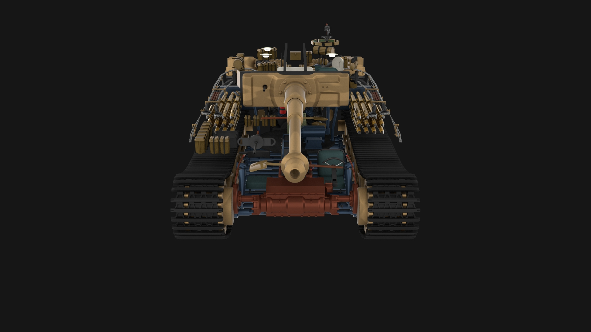 3d Model Built Tiger E Late