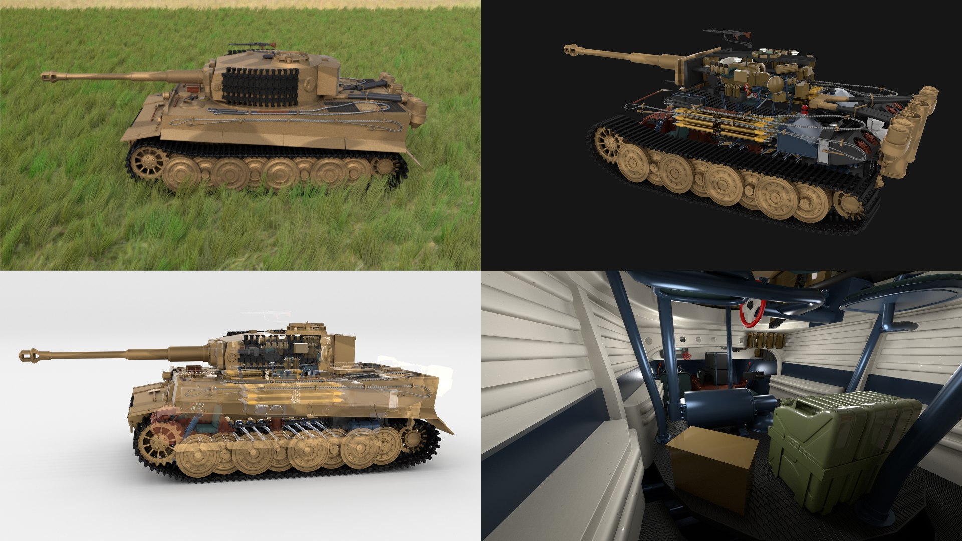 3d Model Built Tiger E Late