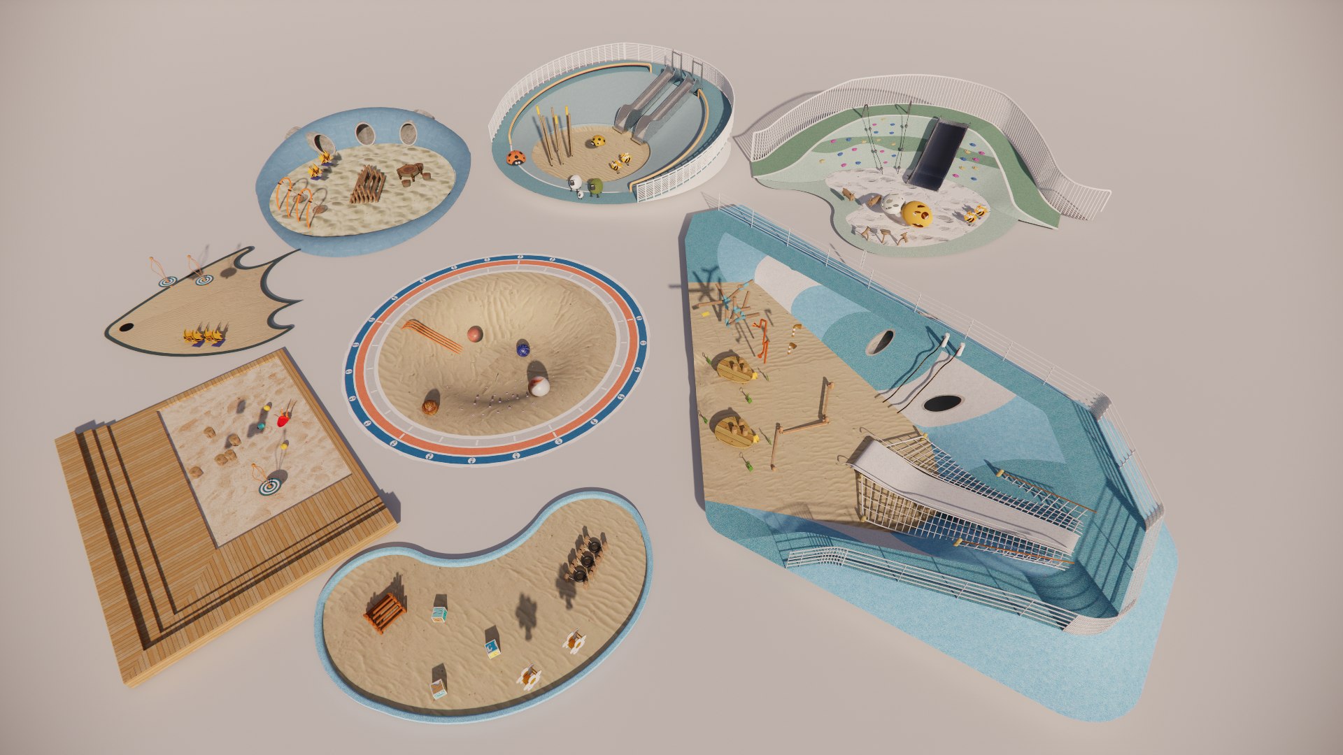 3D Sandbox Set For Playground-A5 - TurboSquid 2140036