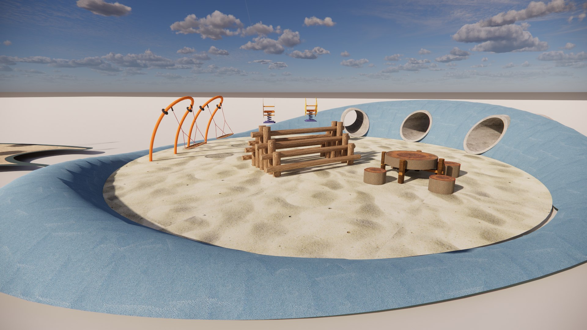 3D Sandbox Set For Playground-A5 - TurboSquid 2140036