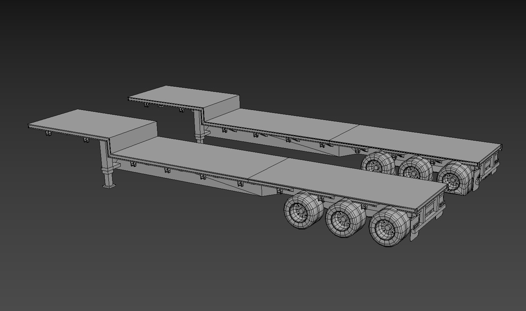 Flatbed Trailer 3D Model - TurboSquid 1397383