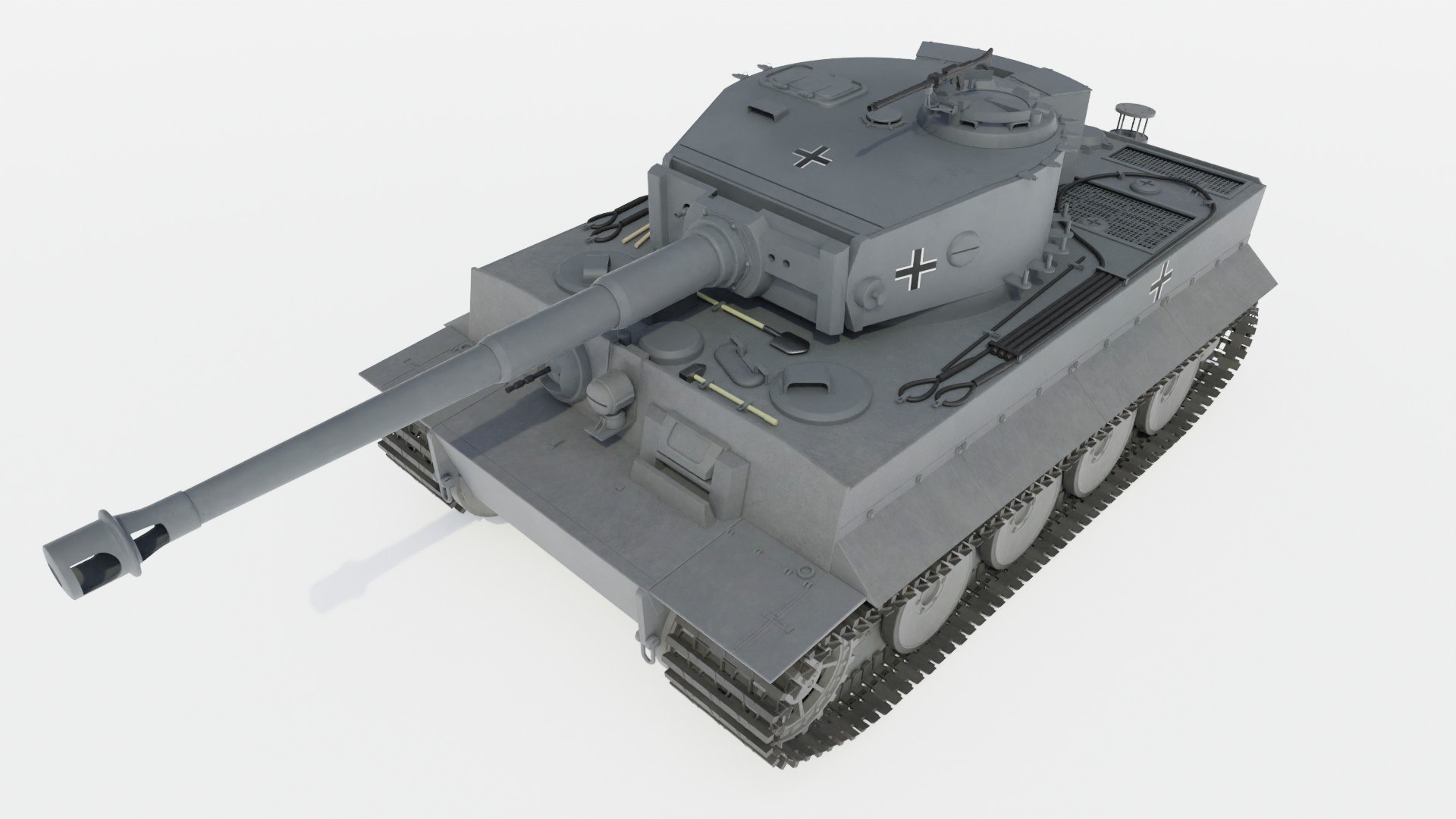 3D World War Tiger 1 Model - TurboSquid 1425735