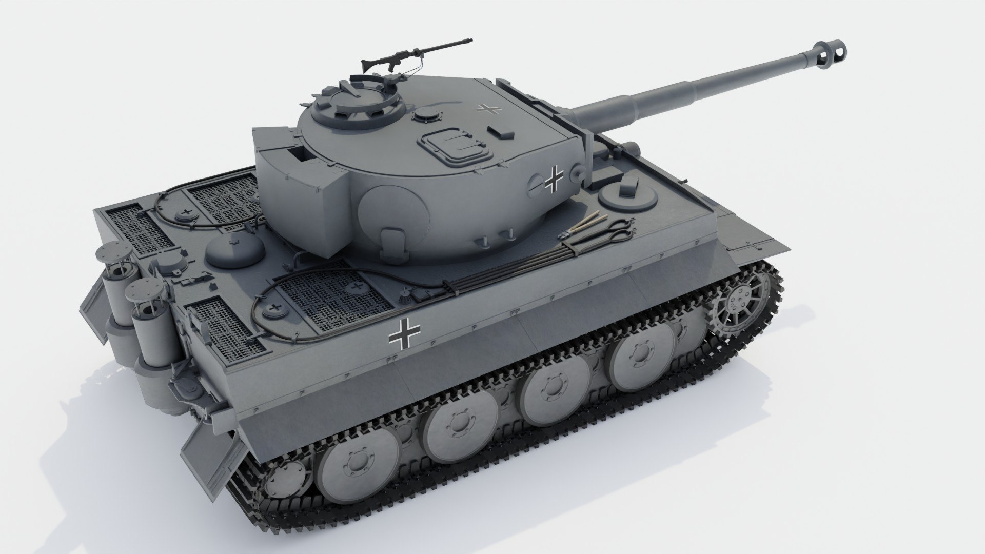 3D World War Tiger 1 Model - TurboSquid 1425735