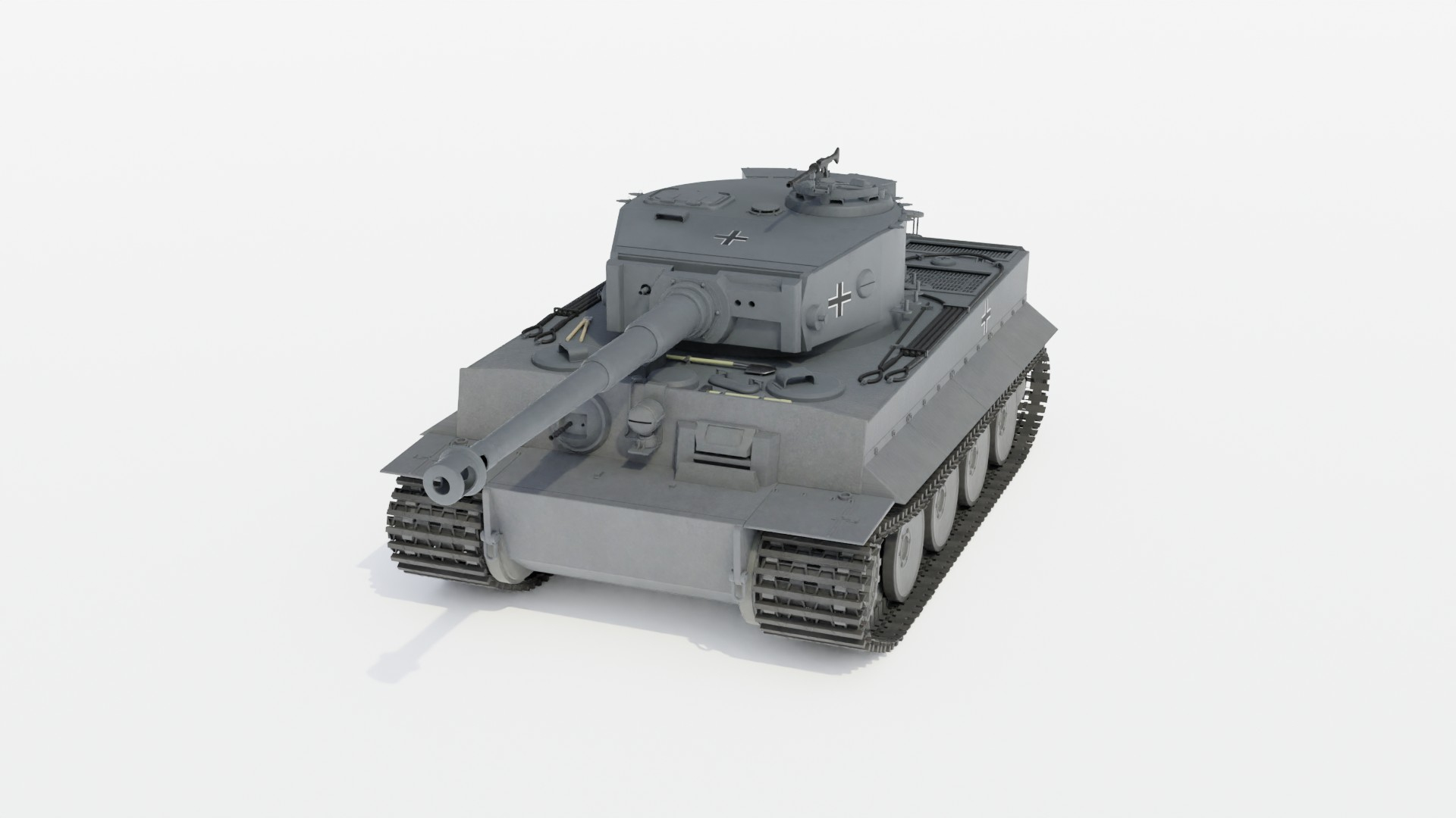 3D World War Tiger 1 Model - TurboSquid 1425735