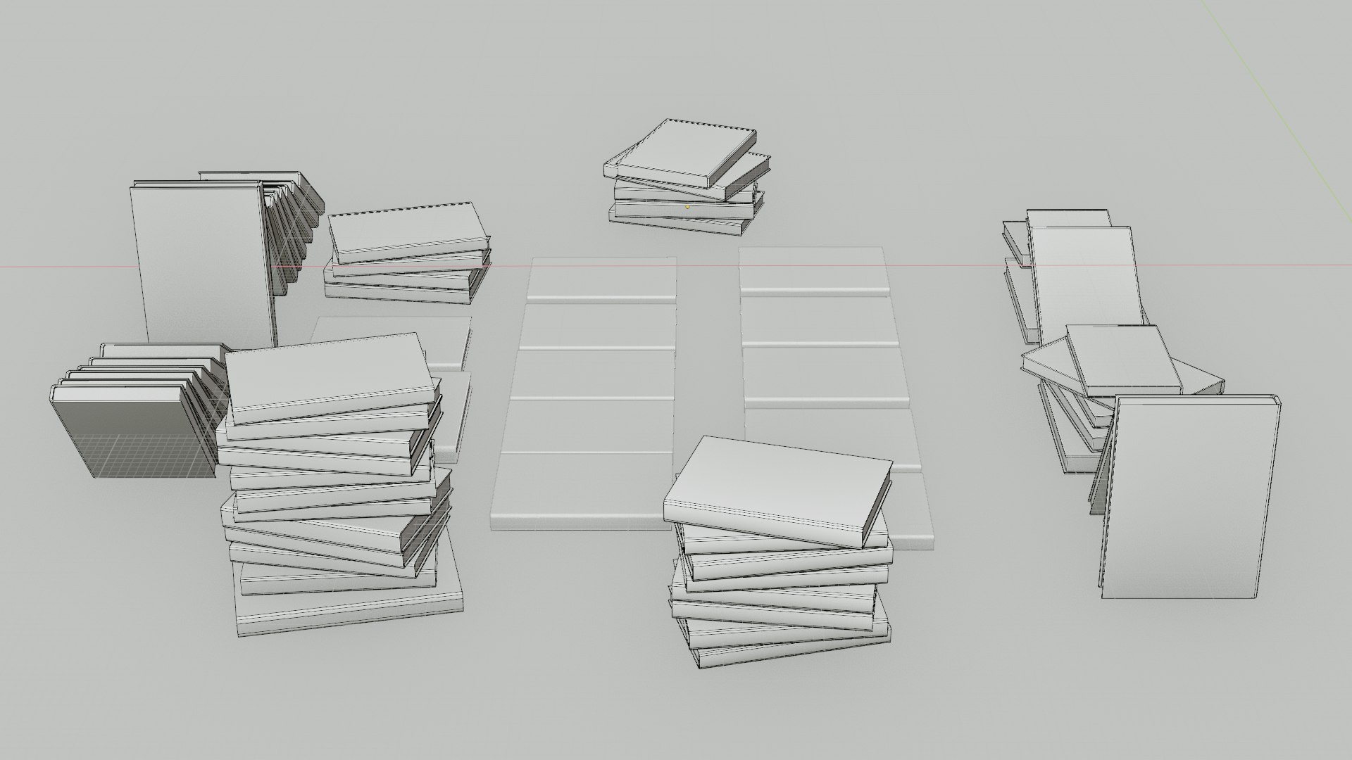 Old Books Game-Ready Models 3D - TurboSquid 1774871