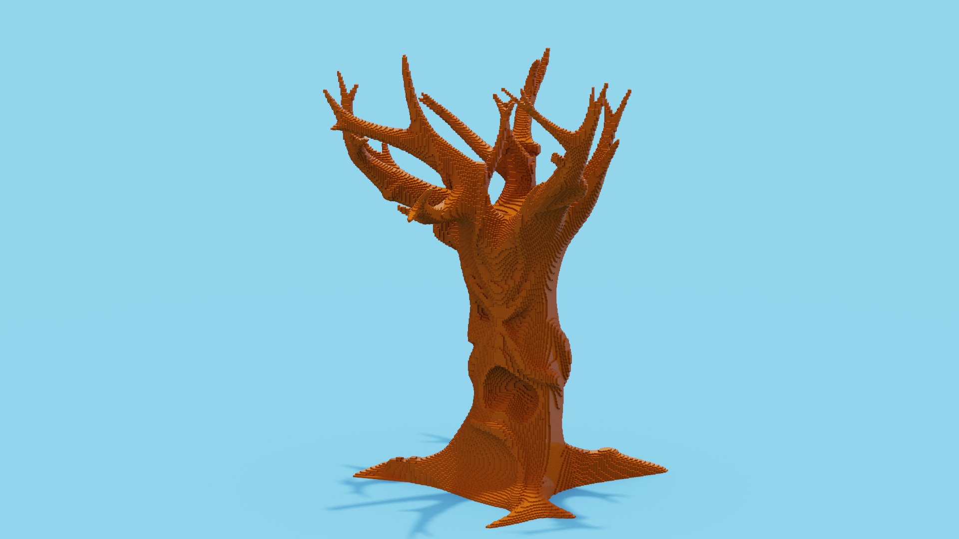 3D Voxel Spooky Tree - TurboSquid 1973050