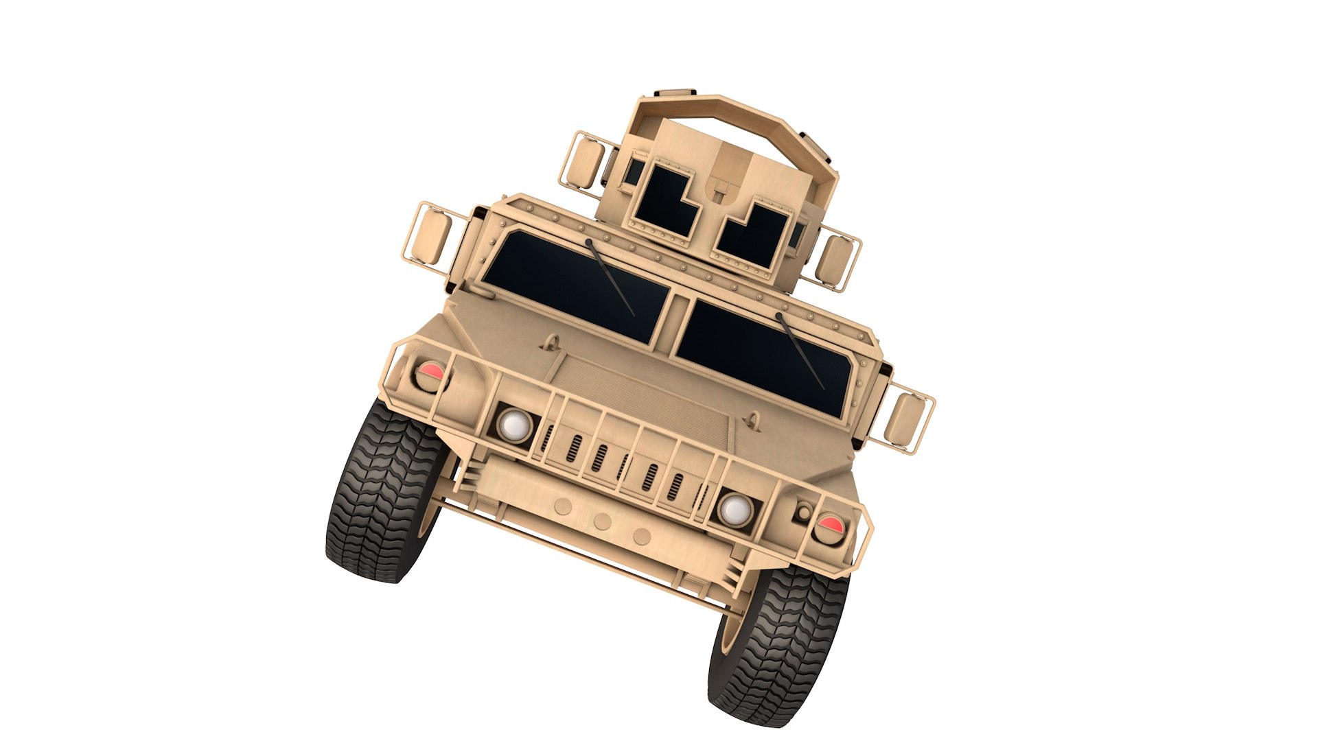 3D Model Humvee M1151 Enhanced Armament Carrier Desert - TurboSquid 2183486