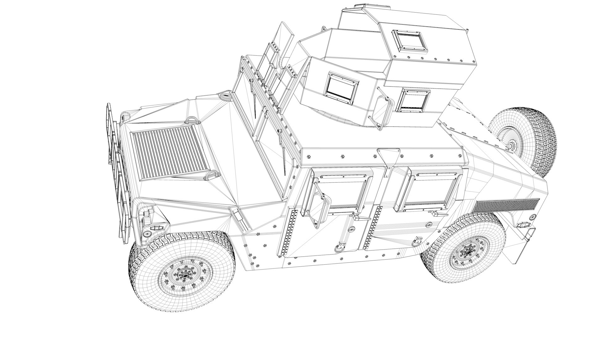 3D Model Humvee M1151 Enhanced Armament Carrier Desert - TurboSquid 2183486