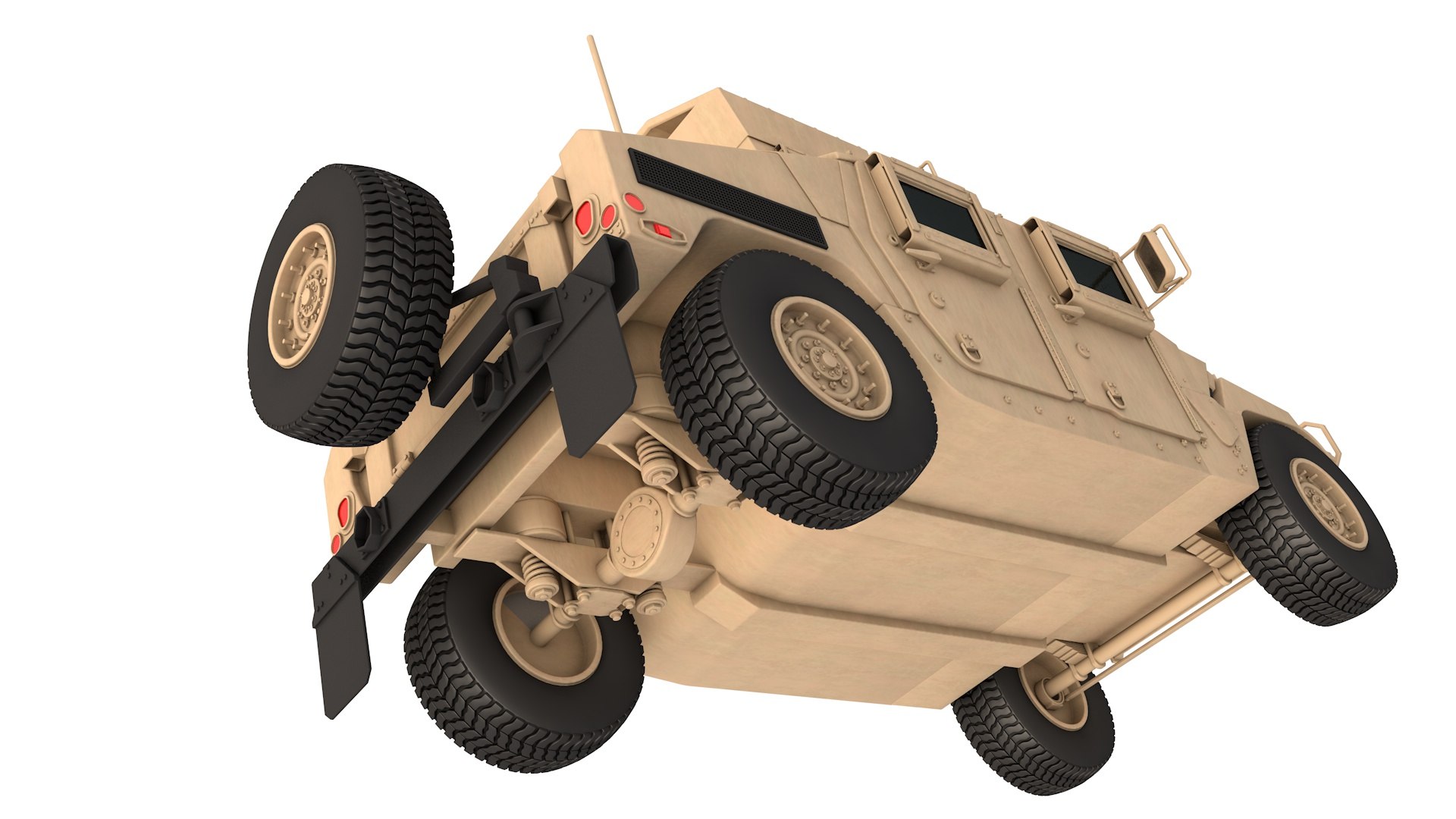 3D Model Humvee M1151 Enhanced Armament Carrier Desert - TurboSquid 2183486