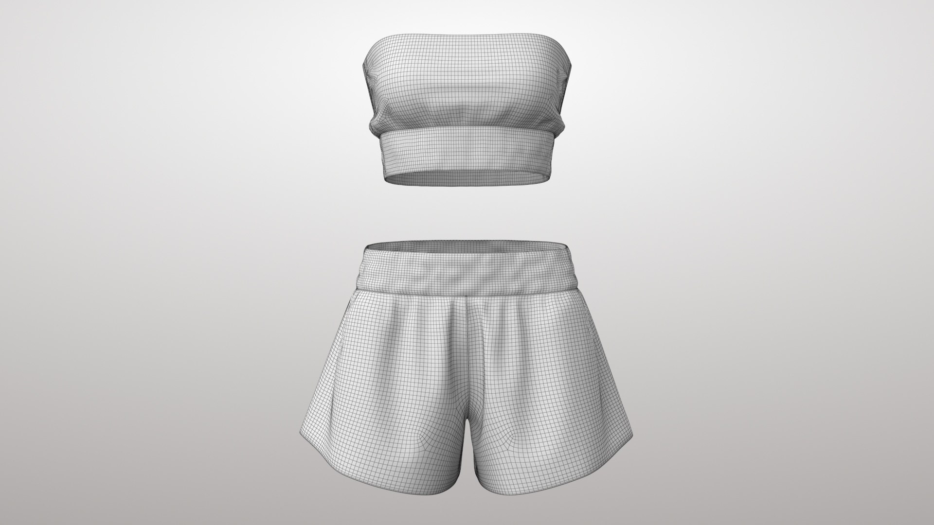 Shorts And Top Female Model - TurboSquid 2281443