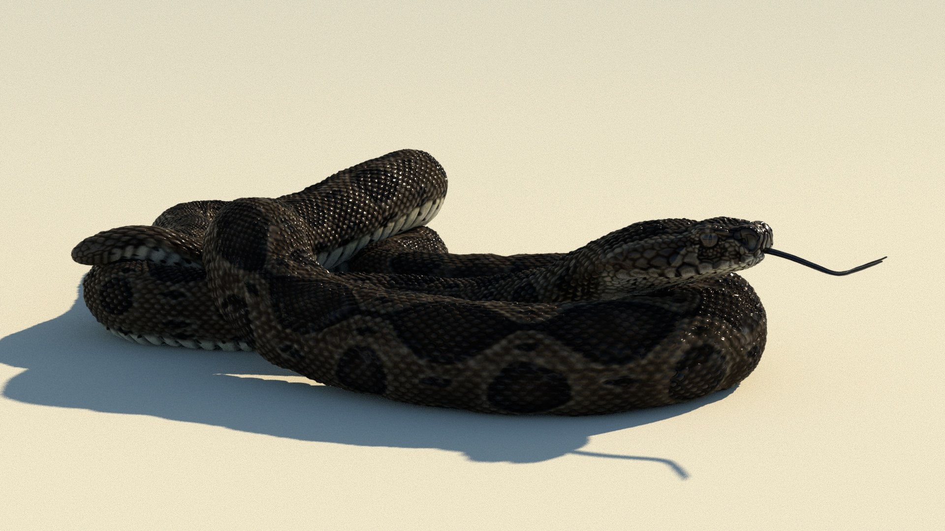 Rigged russell s viper animation 3D model - TurboSquid 1577615