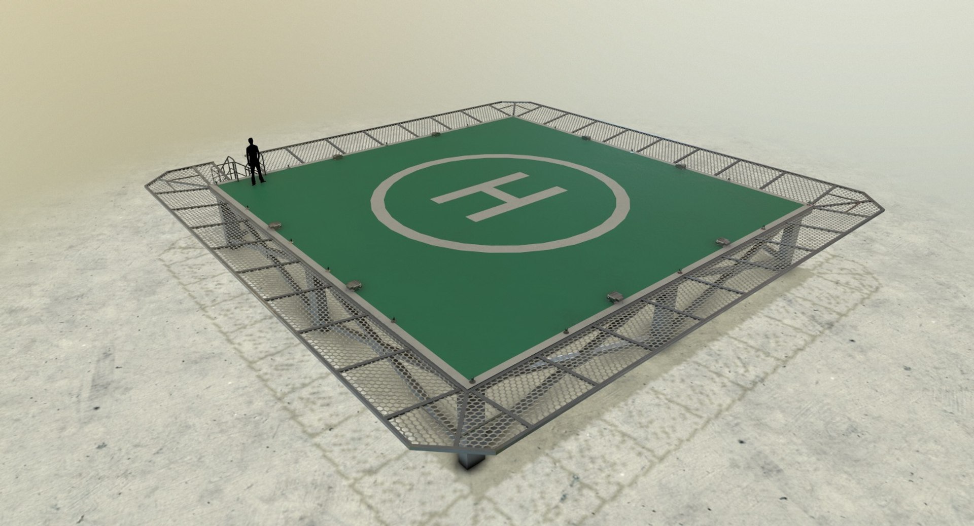 3D helipad unity unreal - TurboSquid 1151068