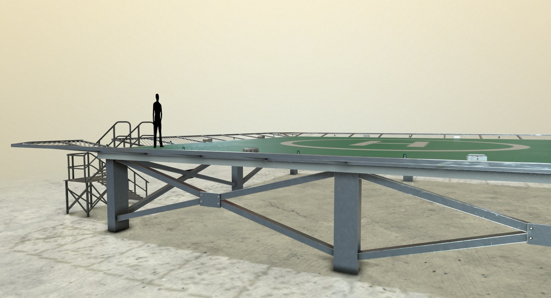 3D Helipad Unity Unreal - TurboSquid 1151068