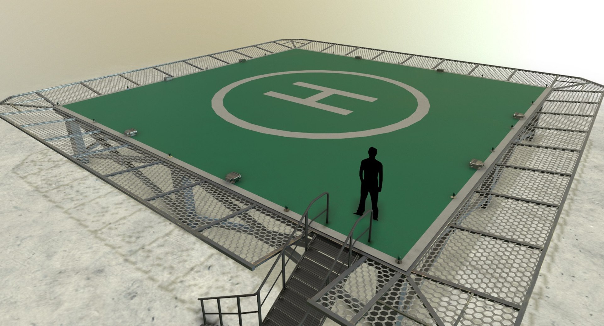 3D helipad unity unreal - TurboSquid 1151068