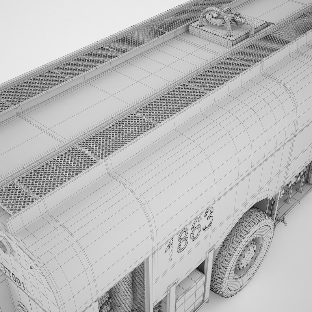 Aircraft fueling truck- 3D model - TurboSquid 1415217