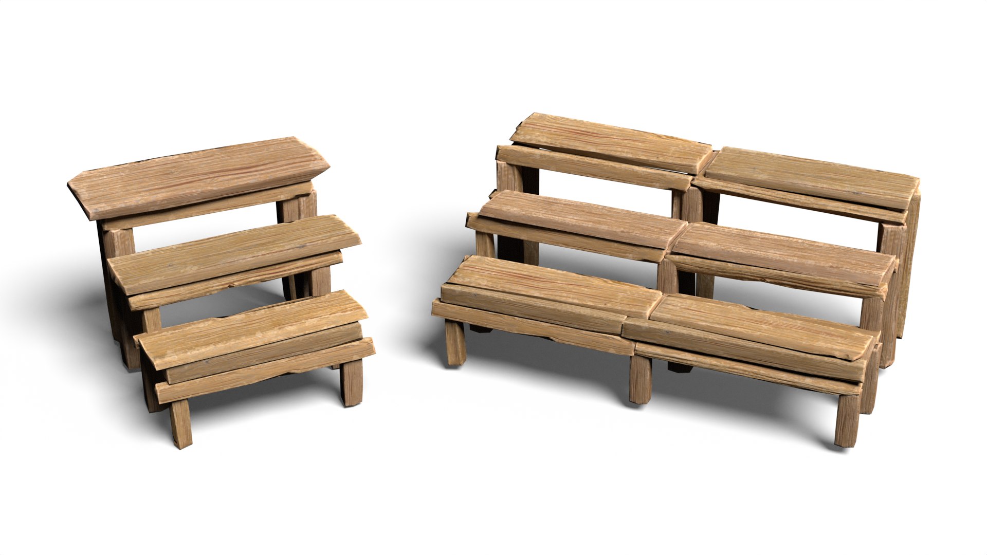 65 Lowpoly Wooden Game Assets - 240225 3D Model - TurboSquid 2195001