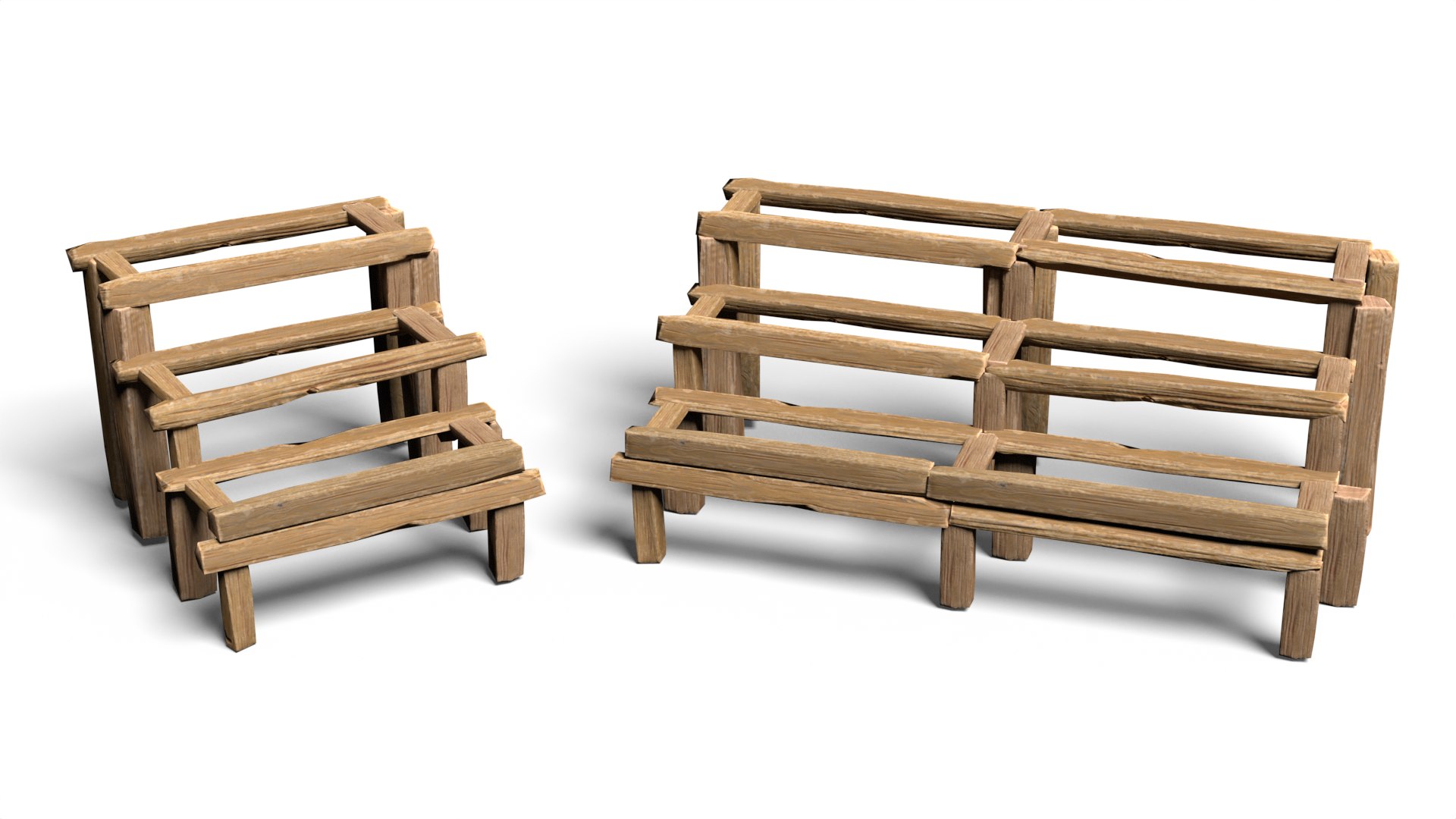 65 Lowpoly Wooden Game Assets - 240225 3D Model - TurboSquid 2195001