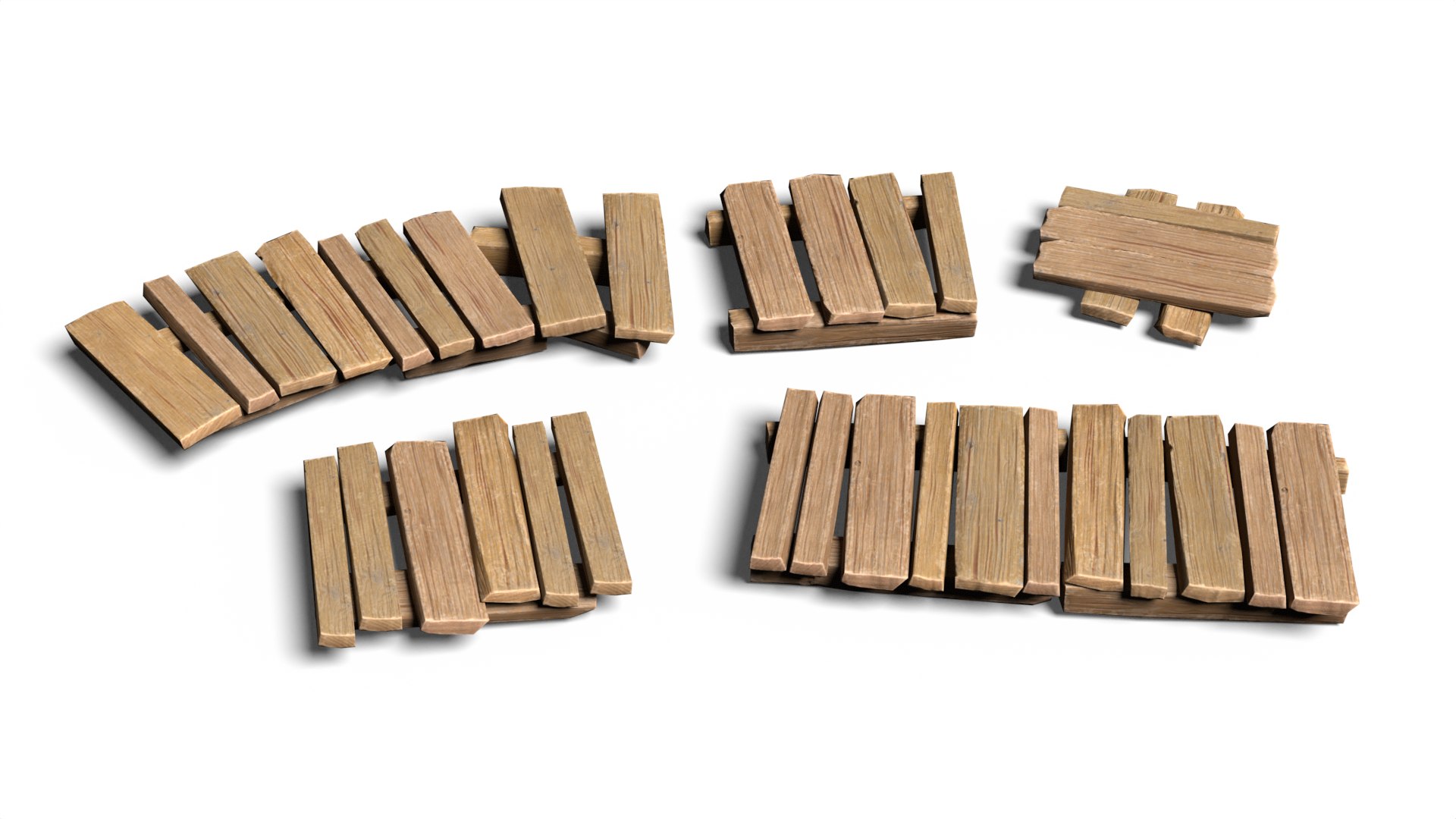 65 Lowpoly Wooden Game Assets - 240225 3D Model - TurboSquid 2195001