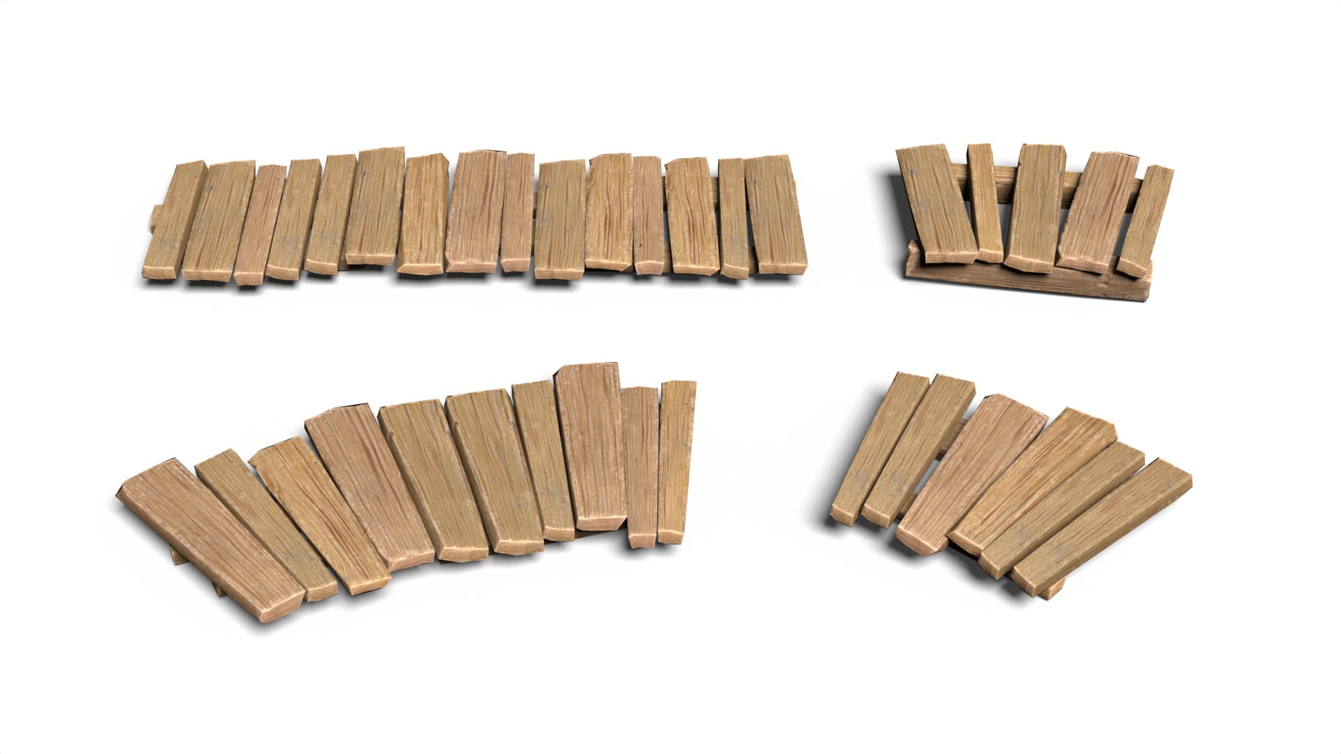 65 Lowpoly Wooden Game Assets - 240225 3D Model - TurboSquid 2195001